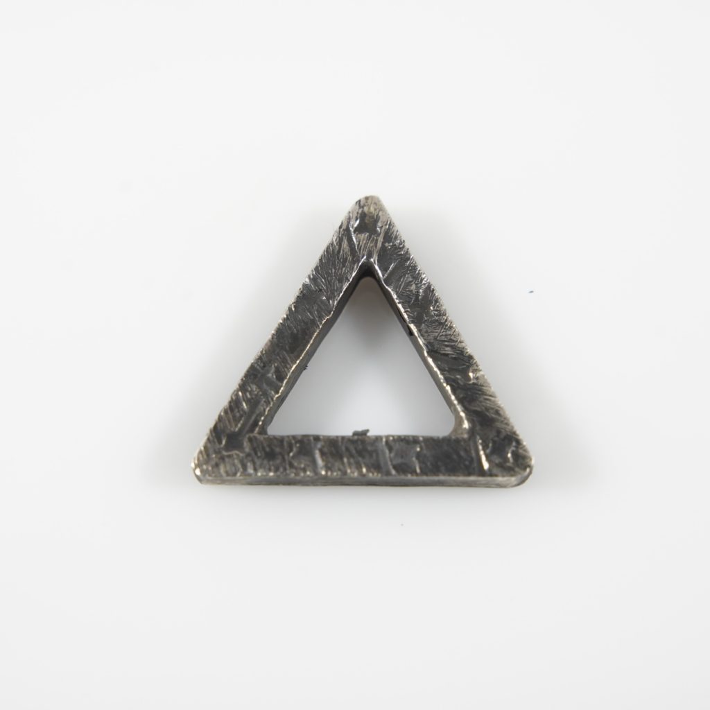 Triangle Shape Pendant Hammered Sterling Silver – Taxco Jewelers